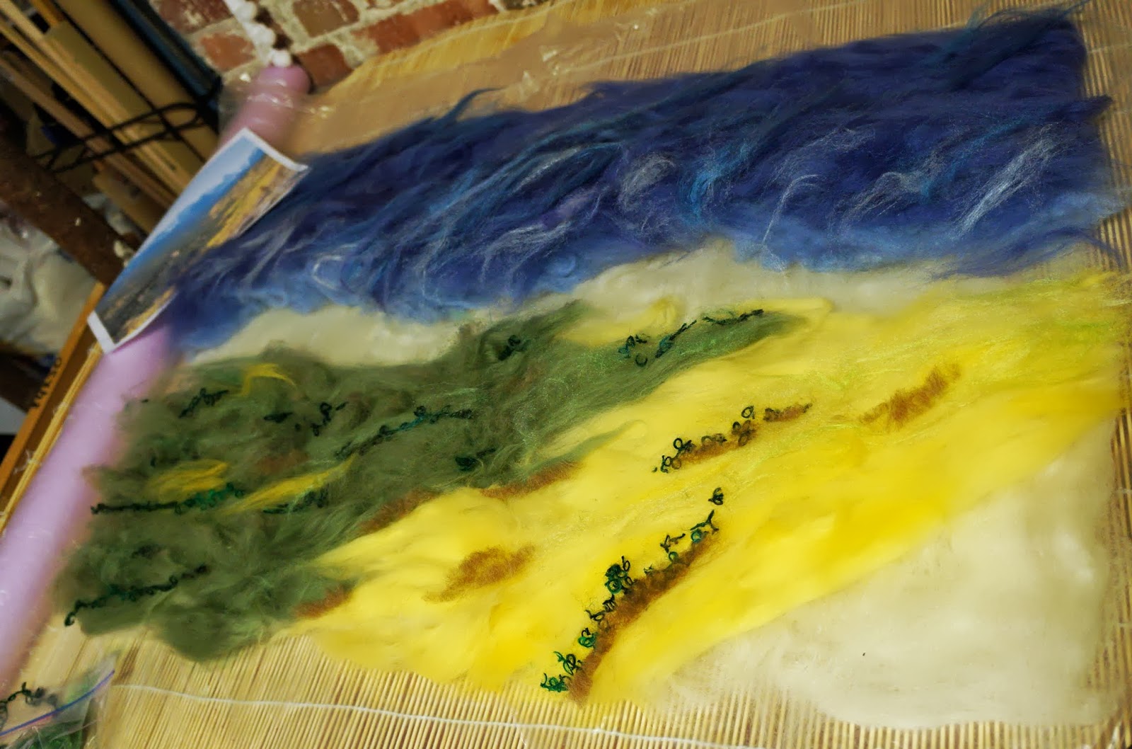 Ginger Wilson: Wet felting a mountain landscape