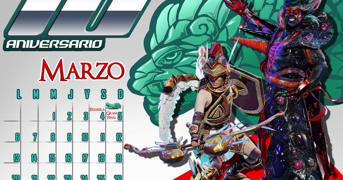 CAlendario Marzo 2017