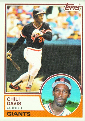 1983 Topps Blog: #115 Chili Davis - San Francisco Giants