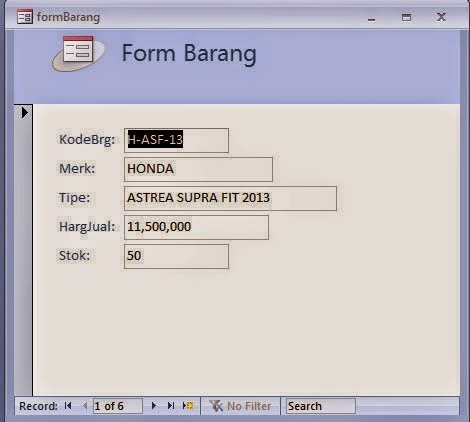 Cara Membuat Form Dalam 5 Menit Di Ms Access - Borneotutorials.blogspot.com