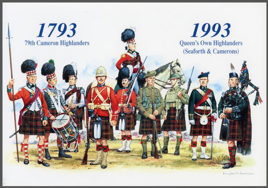 A SNAPSHOT FROM A MILITARY LIFE: 79th Cameron Highlanders