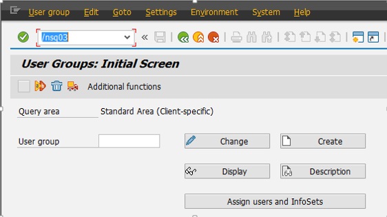 SAP ABAP technical information: SAP Query creation