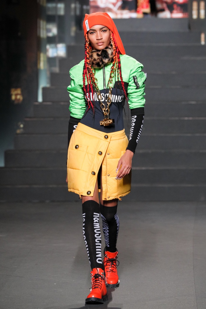 Top models sashay down the Moschino x H&M Runway
