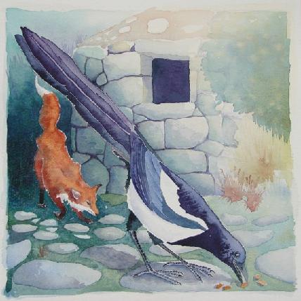 The Charmed Bracelet: Fox and Magpie