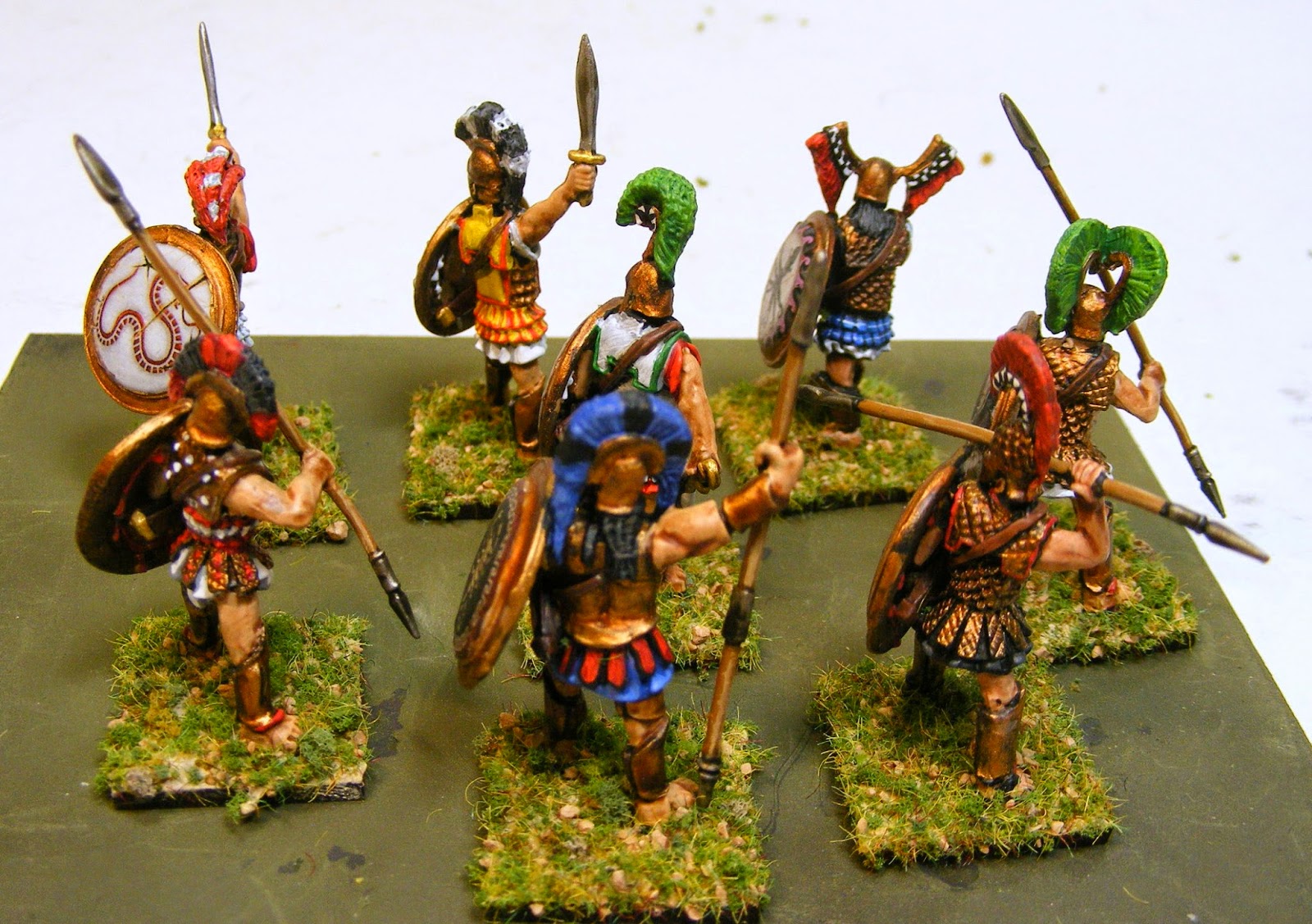 Evil Bob's Miniature Painting: 28mm Greek Hoplites