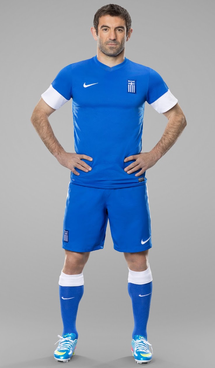 Greece 2013 Nike Home + Away Kits Released - Footy Headlines