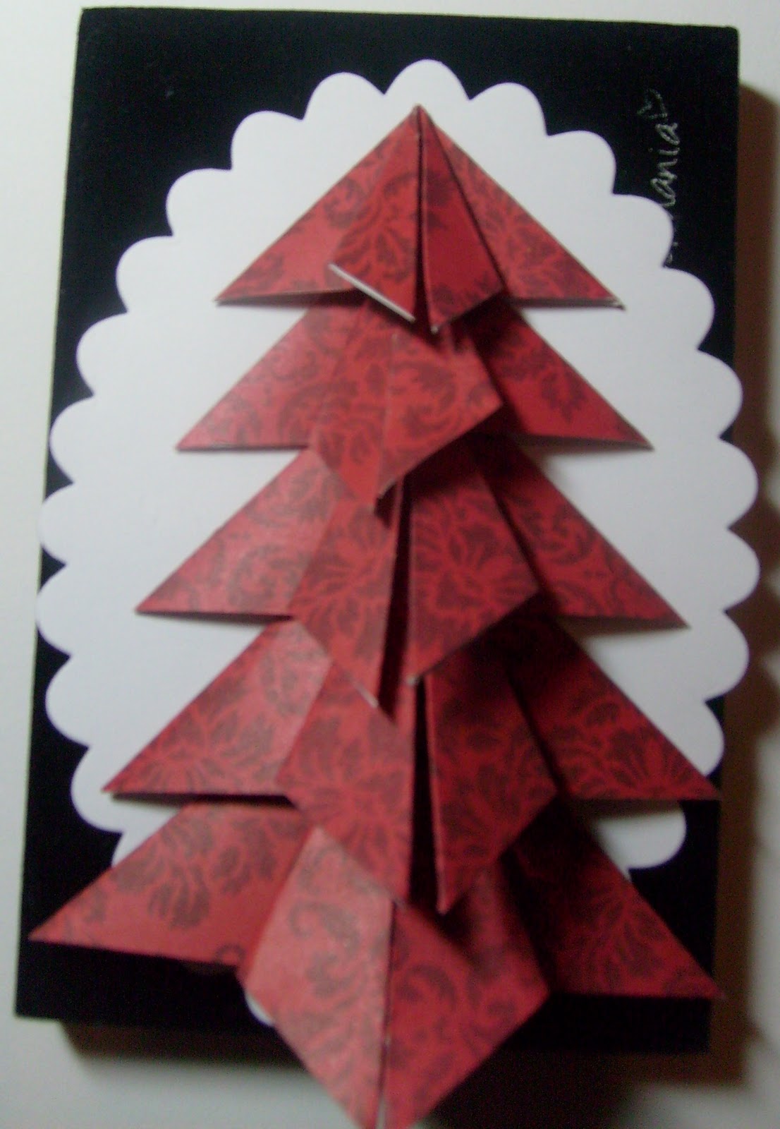 Night Owl Designs: Folded Christmas Tree Card Tutorial