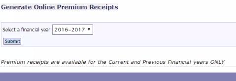 How to download LIC premium paid receipt?