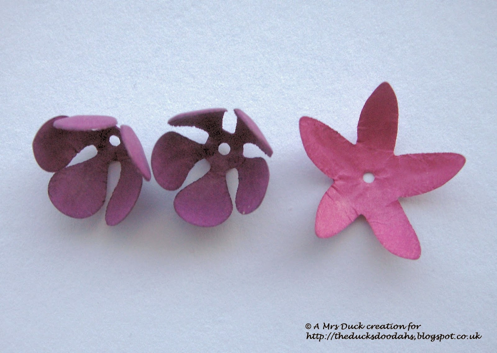 The Ducks Doodahs ......(Tales from a happy crafter): Fuchsia Tutorial