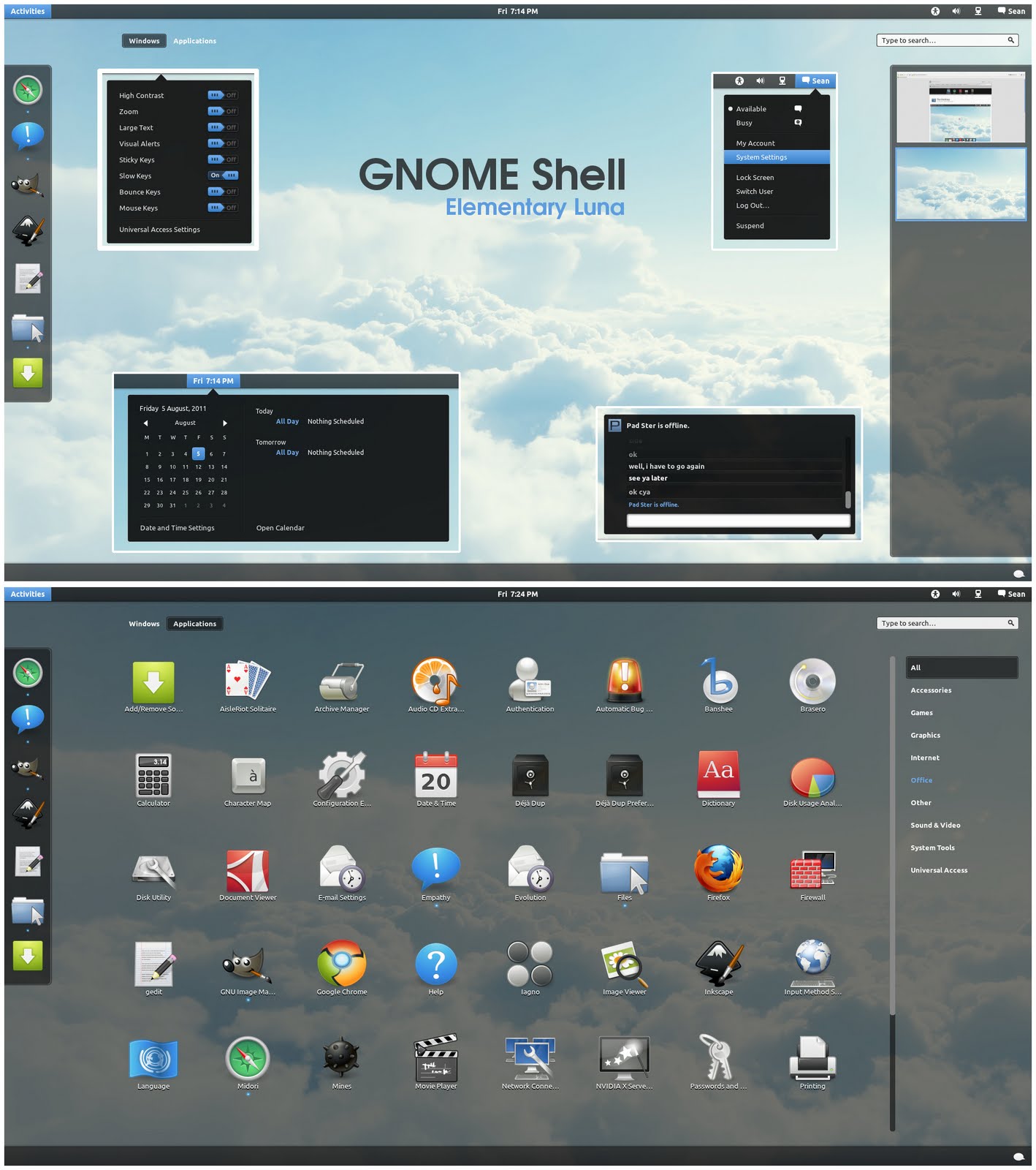 اقوى ثيمات واجهة جنوم شيل على Gnomint