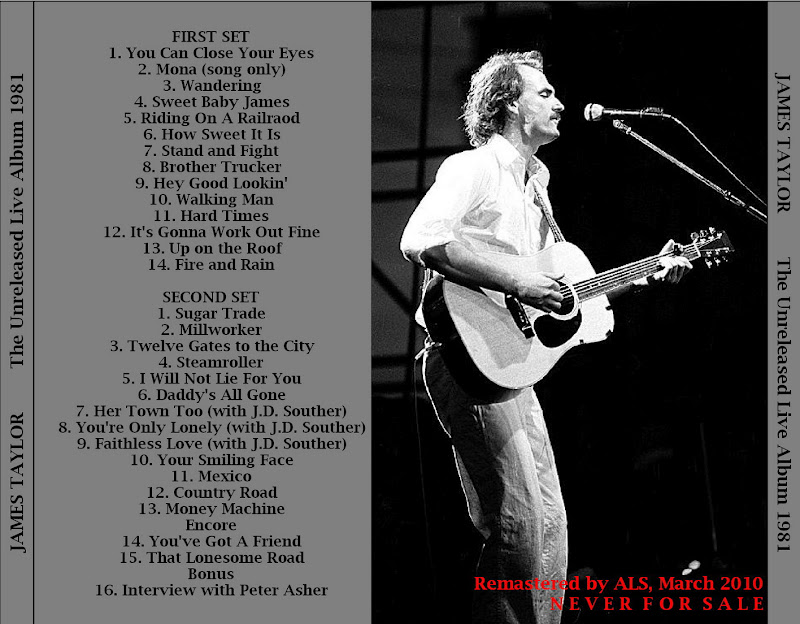 T.U.B.E.: James Taylor - 1981 - The Unreleased Live Album (SBD/FM/FLAC)