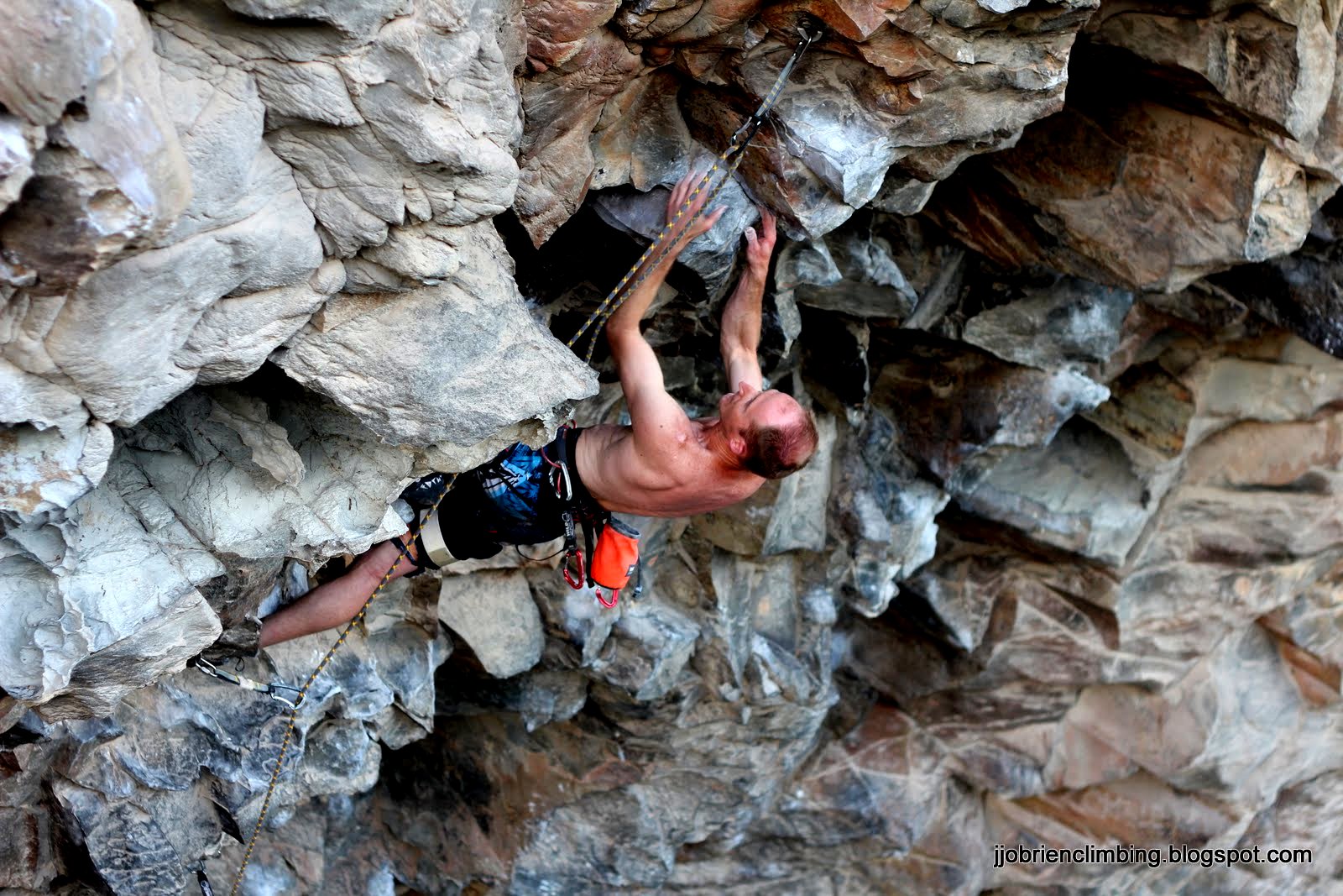Expedition Equipment: Andy Richardson at Coolum Cave QLD.