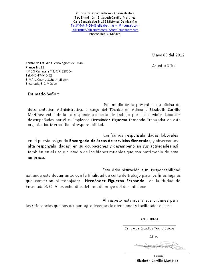 Guia documentacion Administrativa 2a: Estructura del Oficio ...