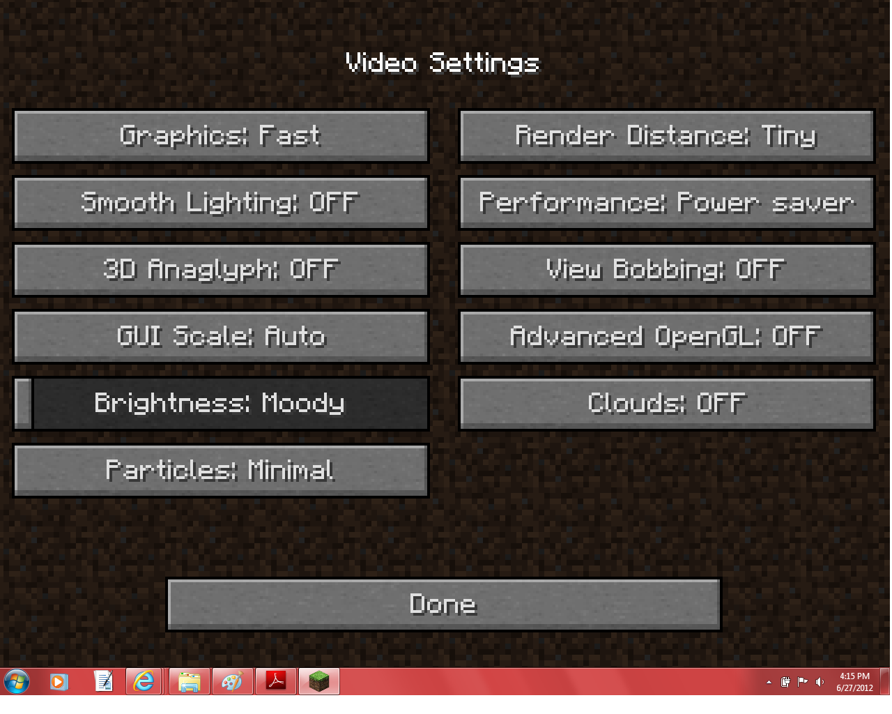 Minecraft default mouse coordinates - comfortvikol