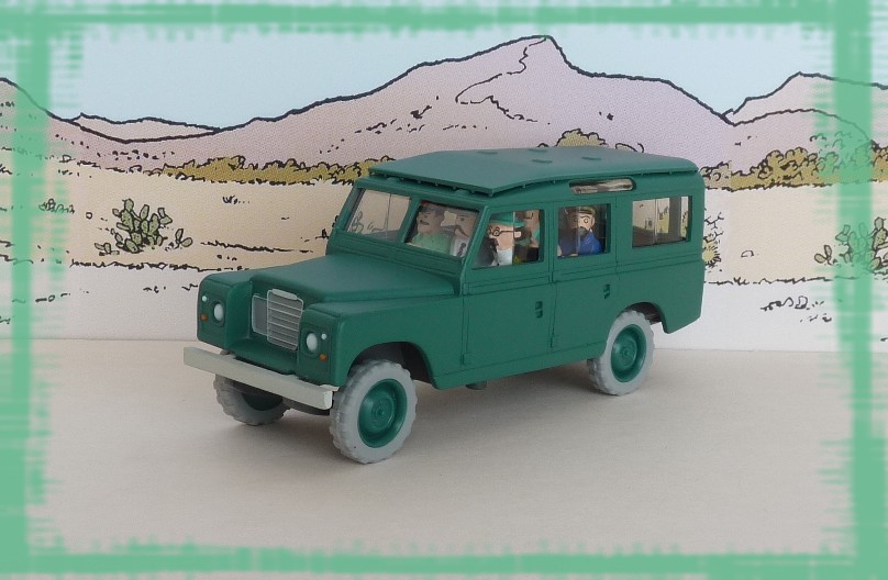 Garage de poche Tintin: Le Land Rover du général Tapioca N°43