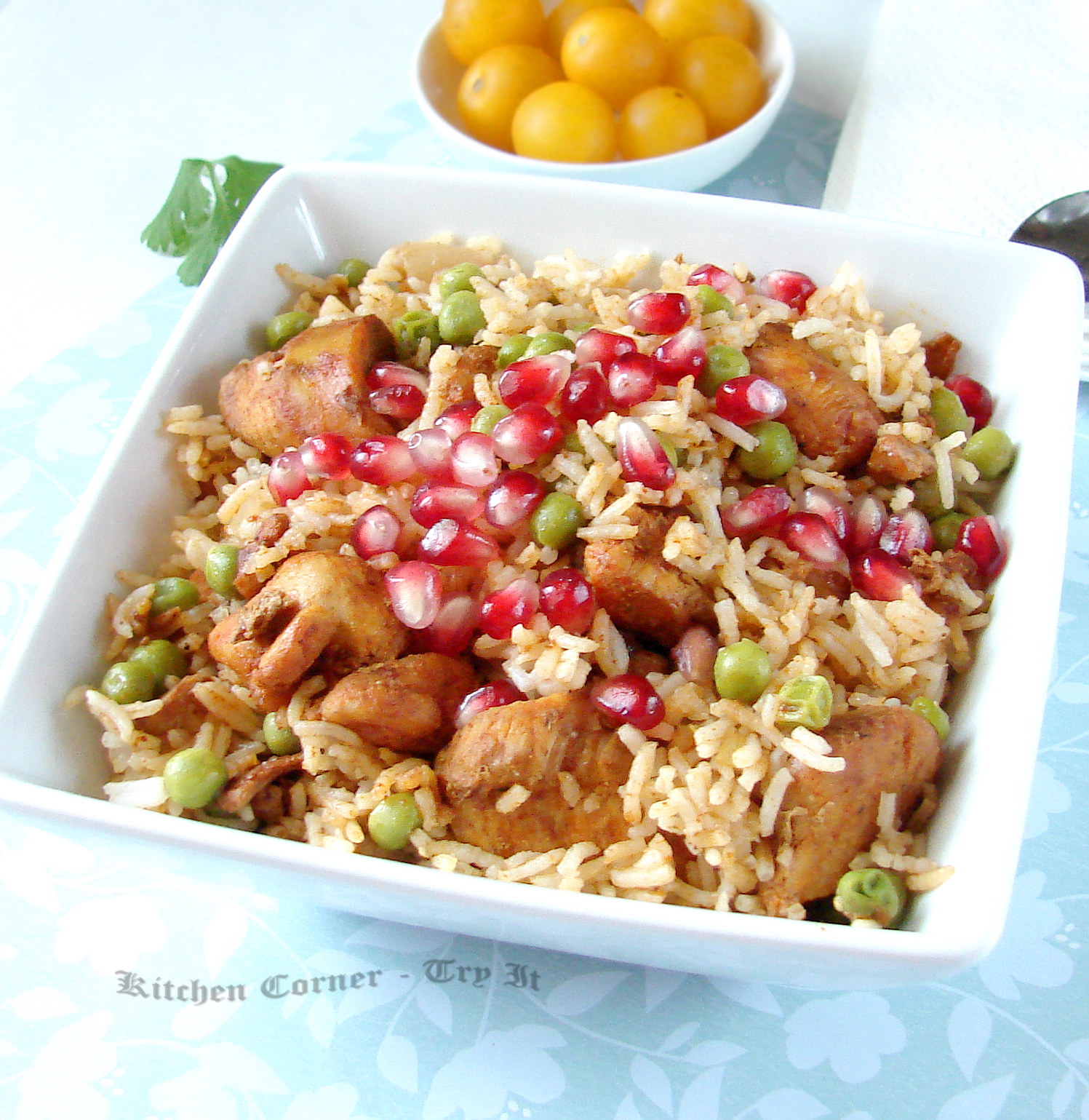 Pomegranate Chicken Pulao