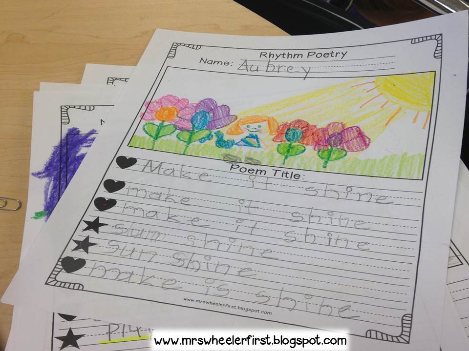 Mrs. Wheeler's First Grade Tidbits: Poetry 2015
