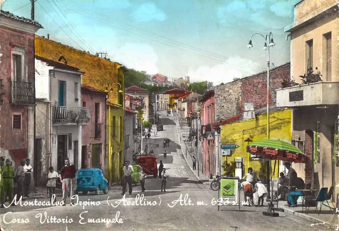 Montecalvo e dintorni...: Montecalvo: cartolina dal passato...