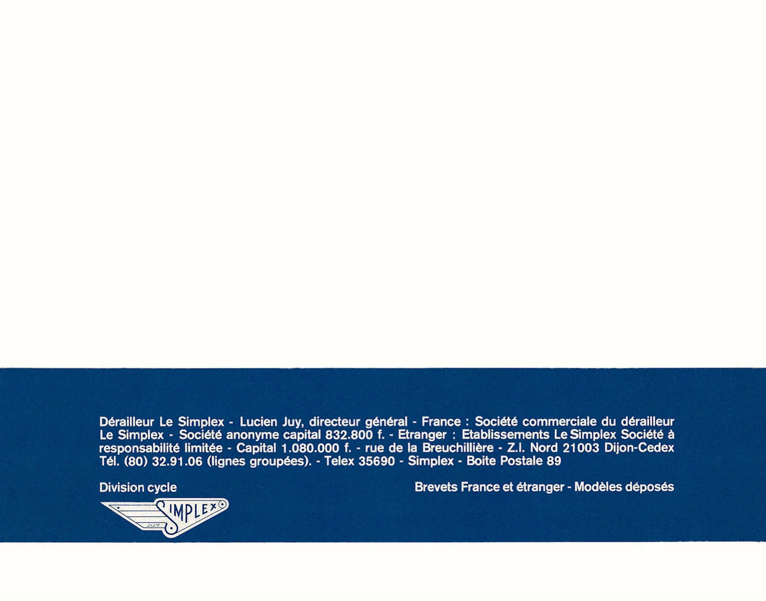 CATALOGUES SIMPLEX: SIMPLEX 1974