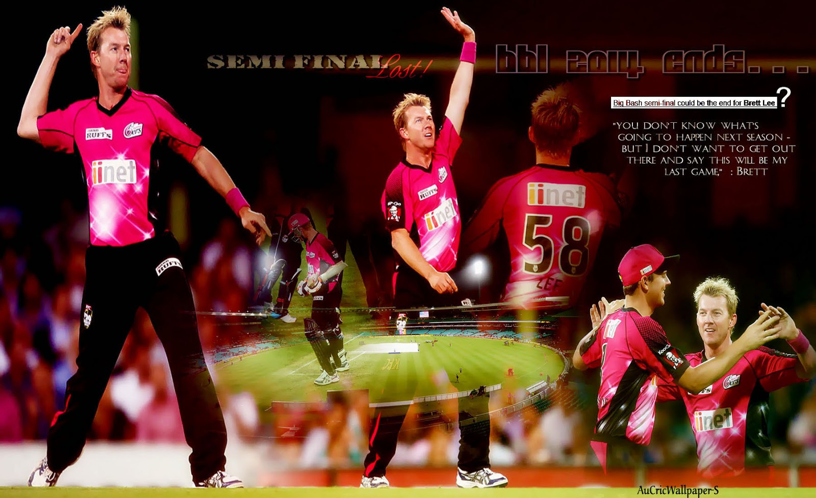 Australian Cricket Team Wallpaper: Brett Lee Wallpaper sydney sixers