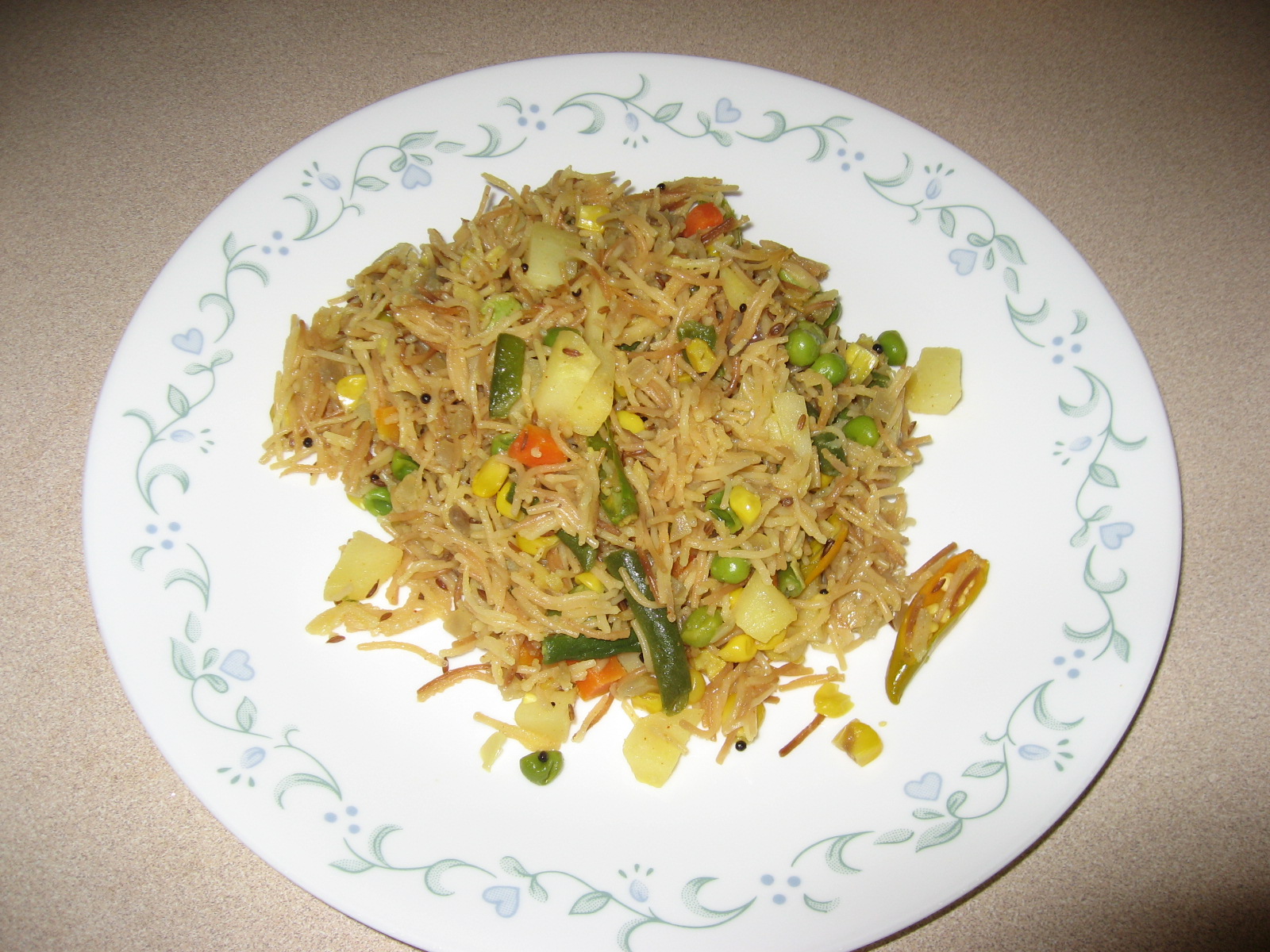 Cooking .... My Hobby: Mixed Vegetable Samiya Upma