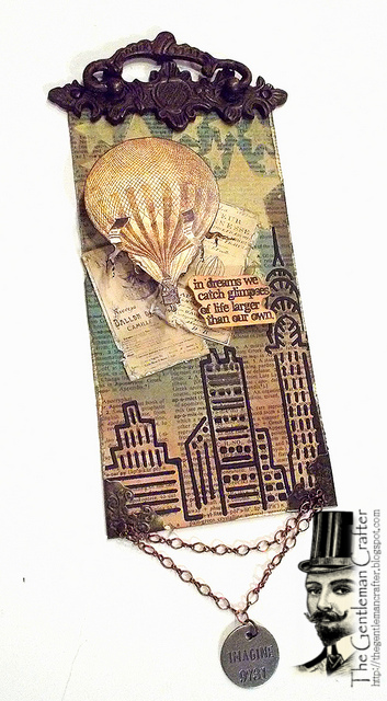 The Gentleman Crafter: Tag #3 Stenciled Vintage Tag...Soaring Through ...