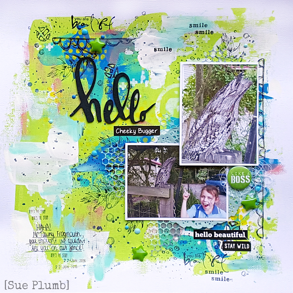 Sue Plumb Designs: Hello | Show Us Your Stuff October Challenge