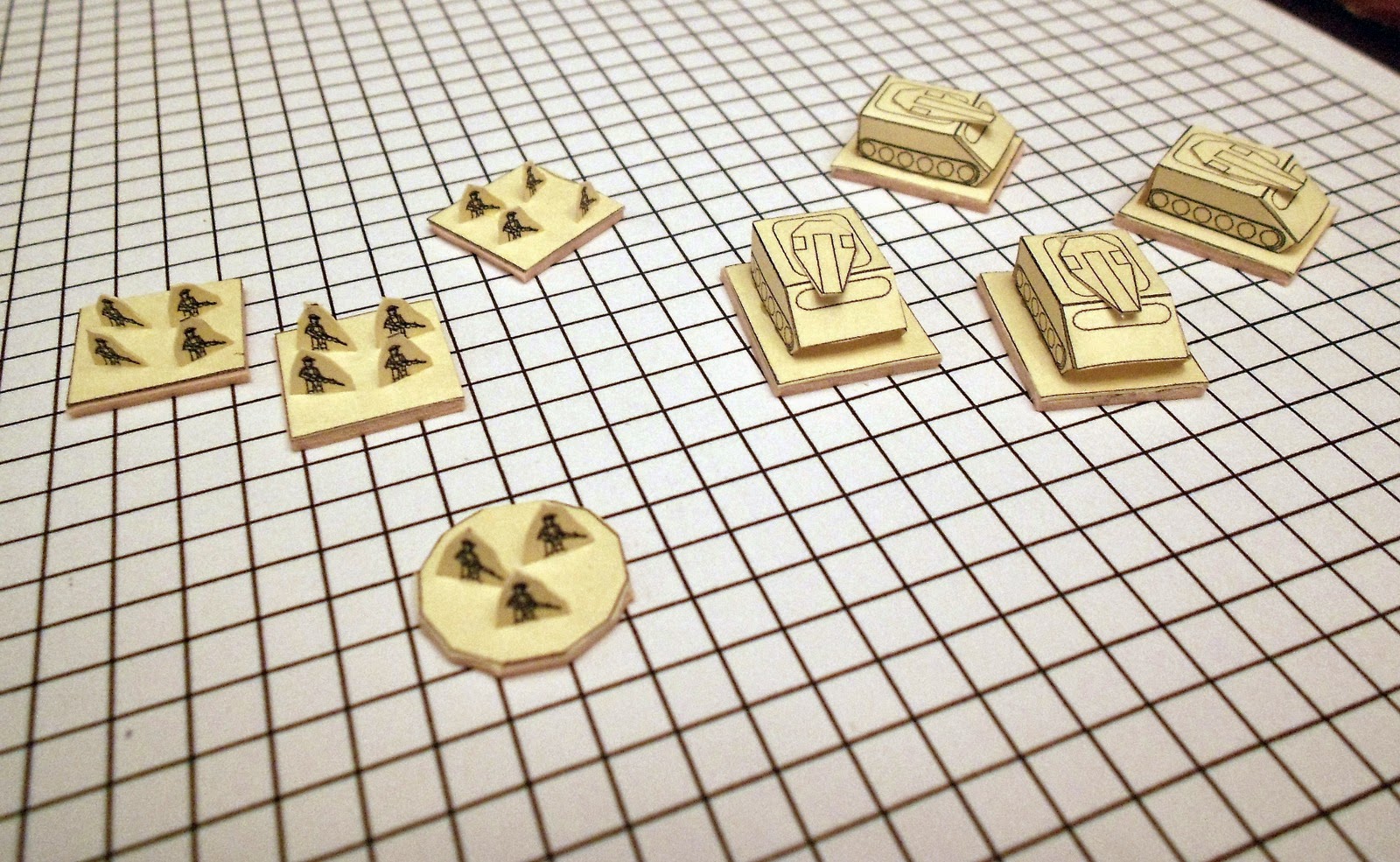 Fantalonia: Another test build for 2mm scale sci-fi paper miniatures