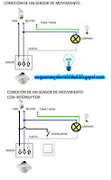Esquemas eléctricos: Conexión de un sensor de movimiento con ...
