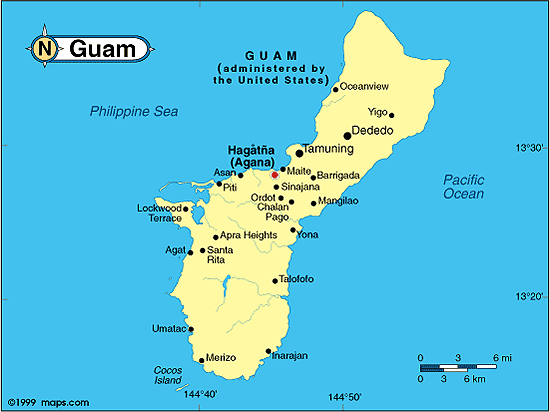 Show Me Guam On The World Map - United States Map