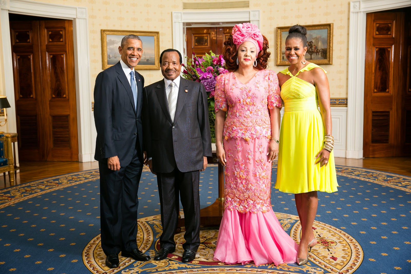 Fabulous First Lady of Cameroon Chantal Biya And Her Signature Hair At ...