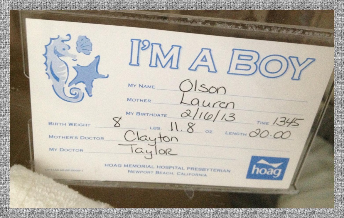 {baby olson} : Jackson William Olson- A Birth Story