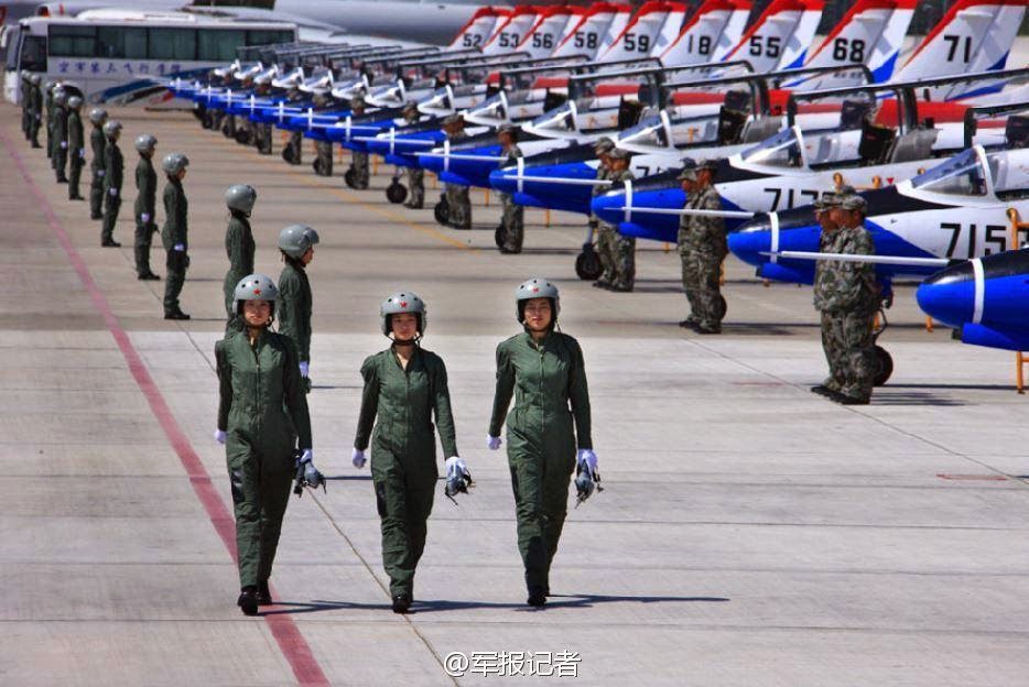 Asian Defence News: PLAAF women pilot trainees