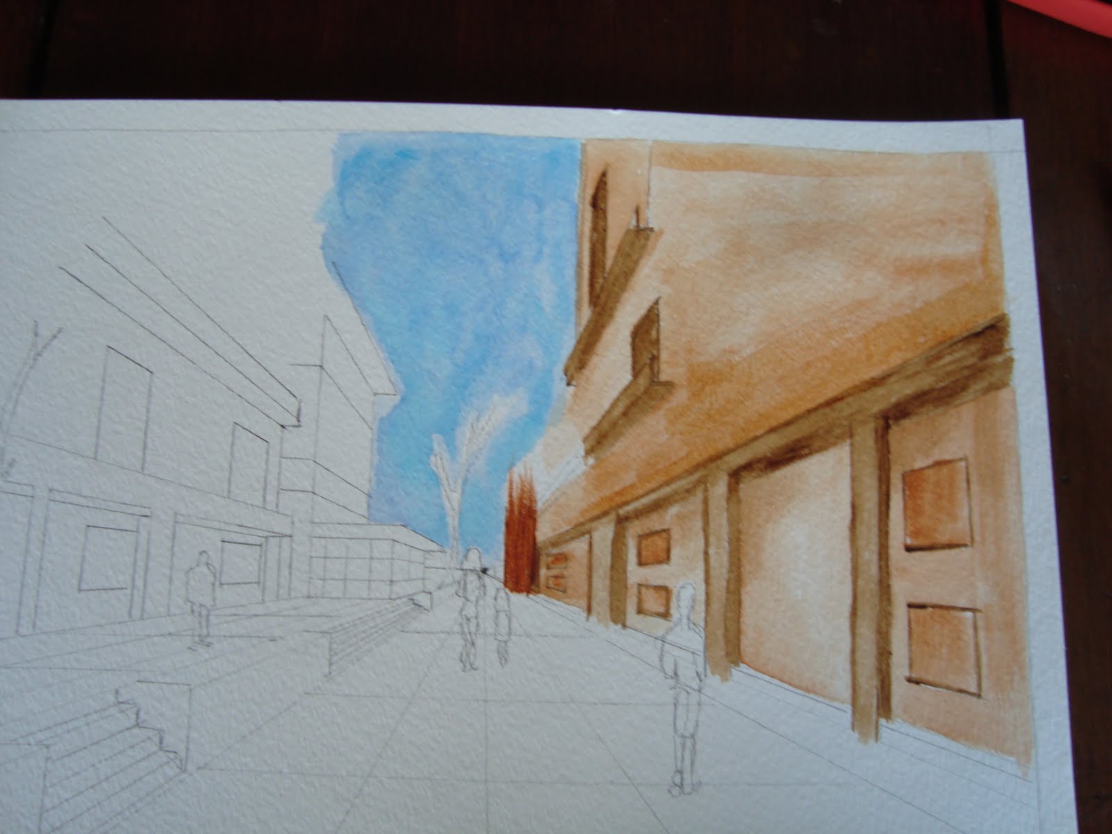 artes visuales: Perspectiva Acuarela