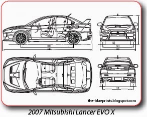 Vector Blueprints - Cars, Trucks, Busses and others: Mitsubishi ...