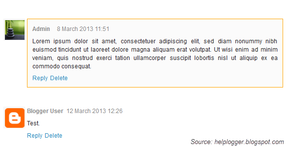 Add a Different Background For Author Comments in Blogger's Threaded Comments - Helplogger