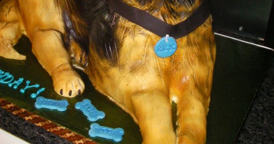 Edge Desserts: Construction of German Shepherd Cake