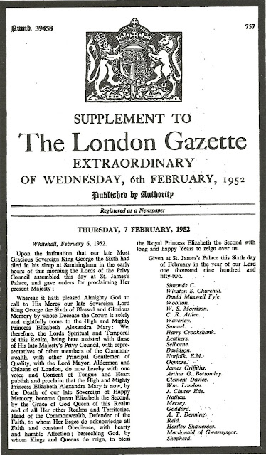 Confessions of a Ci-Devant: February 6th, 1952: The Death of King ...