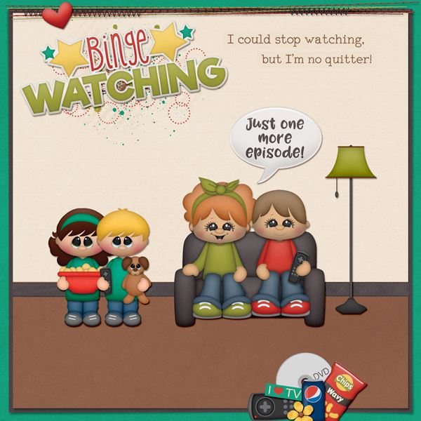 BoomersGirl Designs: "BInge Watching" Digital Kit