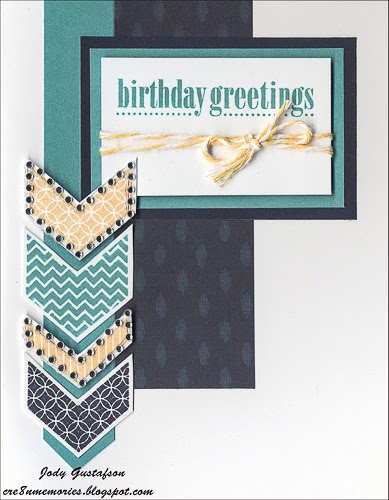 Cre8n' Memories: Birthday Greetings with Sparkle Chevrons