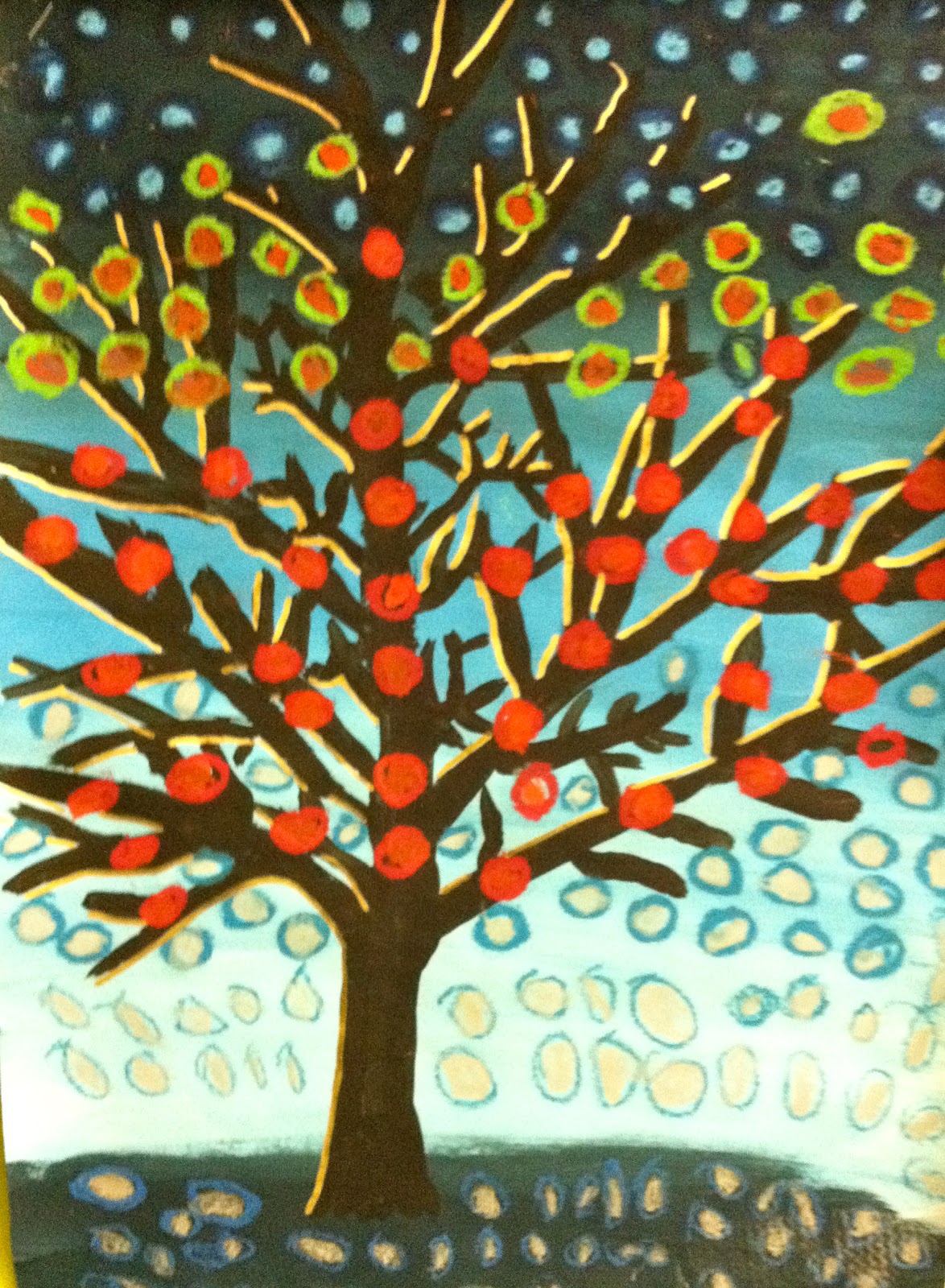 Getting My Art Wings Back: Grade 6 Patterned Tree Designs