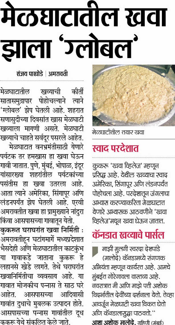 SANJAY PAKHODE: Melghat Divya Marathi Article