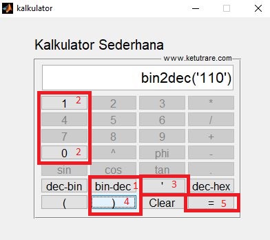 Program Kalkulator Sederhana dengan MATLAB - KETUTRARE