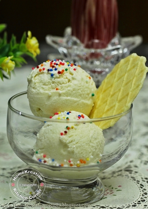 HomeKreation - Kitchen Corner: Durian Ice Cream (Aiskrim Durian)