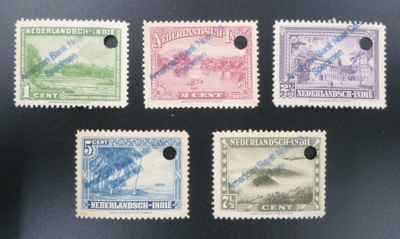 Koleksi Tempo Doeloe: Prangko Specimen Nederlandsch Indie, Full Set 5 ...