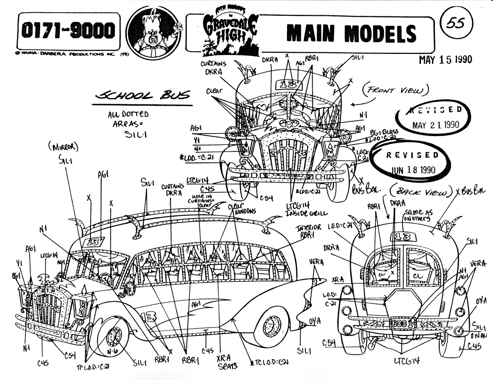 Hanna-Barbera World Reloaded: Model Sheets - Gravedale High