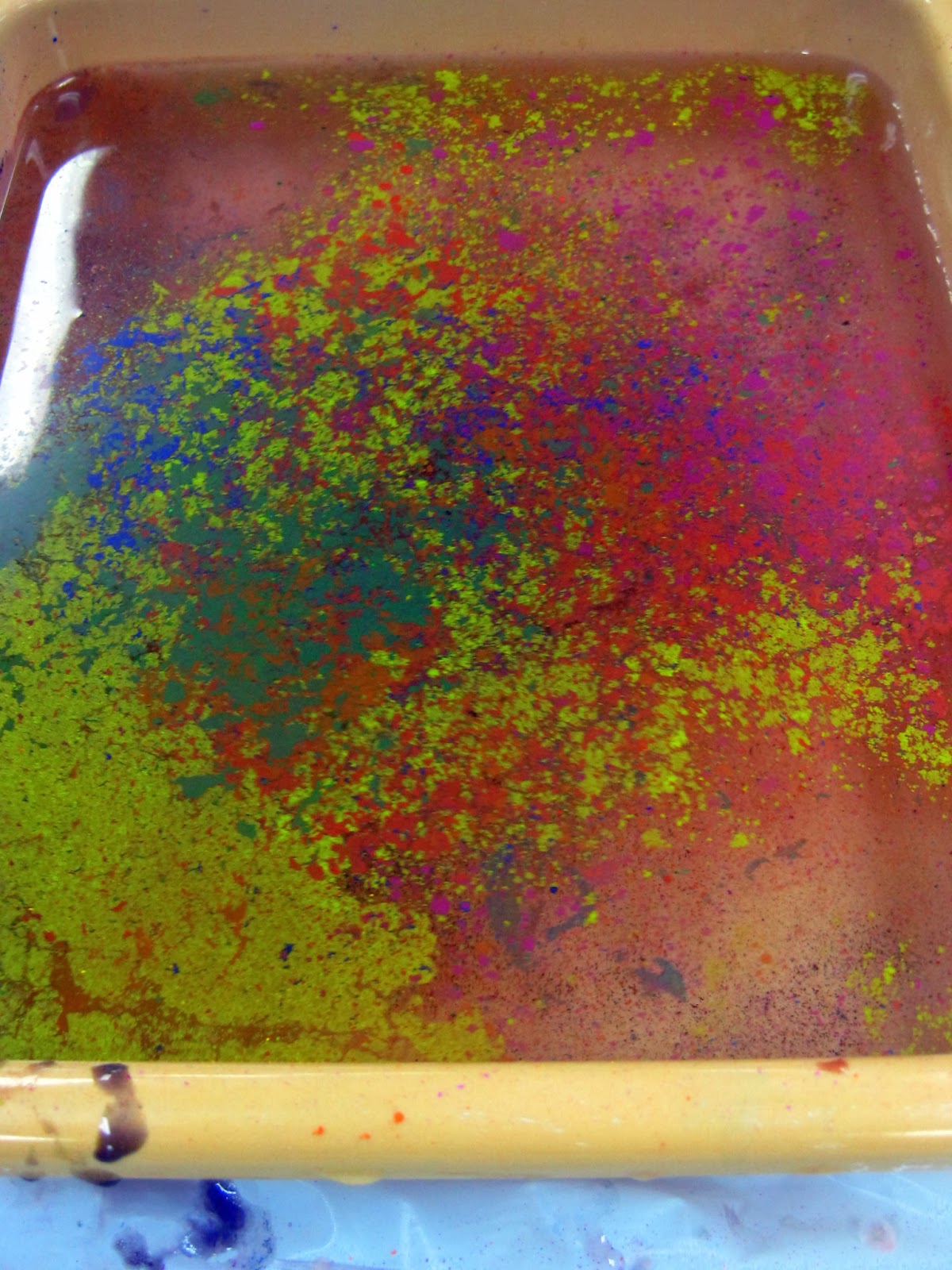 Cassie Stephens: In the Art Room: Floating Chalk Prints