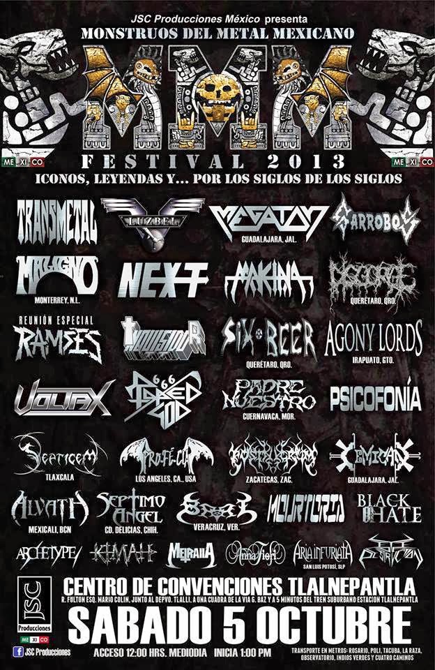 Lic. Metálico: MMM 2013 (Monstruos del Metal Mexicano 2013)