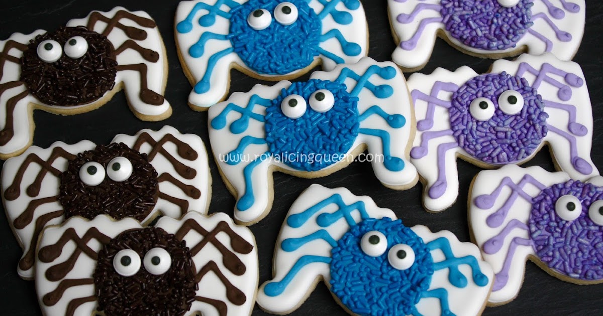 The Royal Icing Queen: Spider Cookies - Tutorial with Pictures