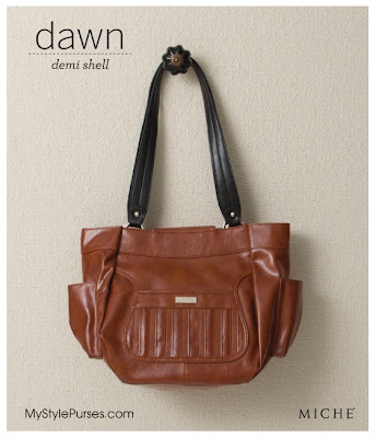 Miche Bags and Shells: Brown Dawn Demi Miche Shell